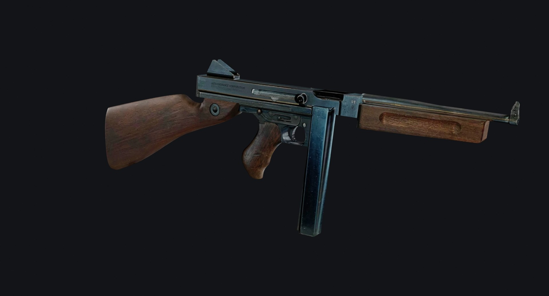 3D World War 2 Thompson Gun - TurboSquid 2104972