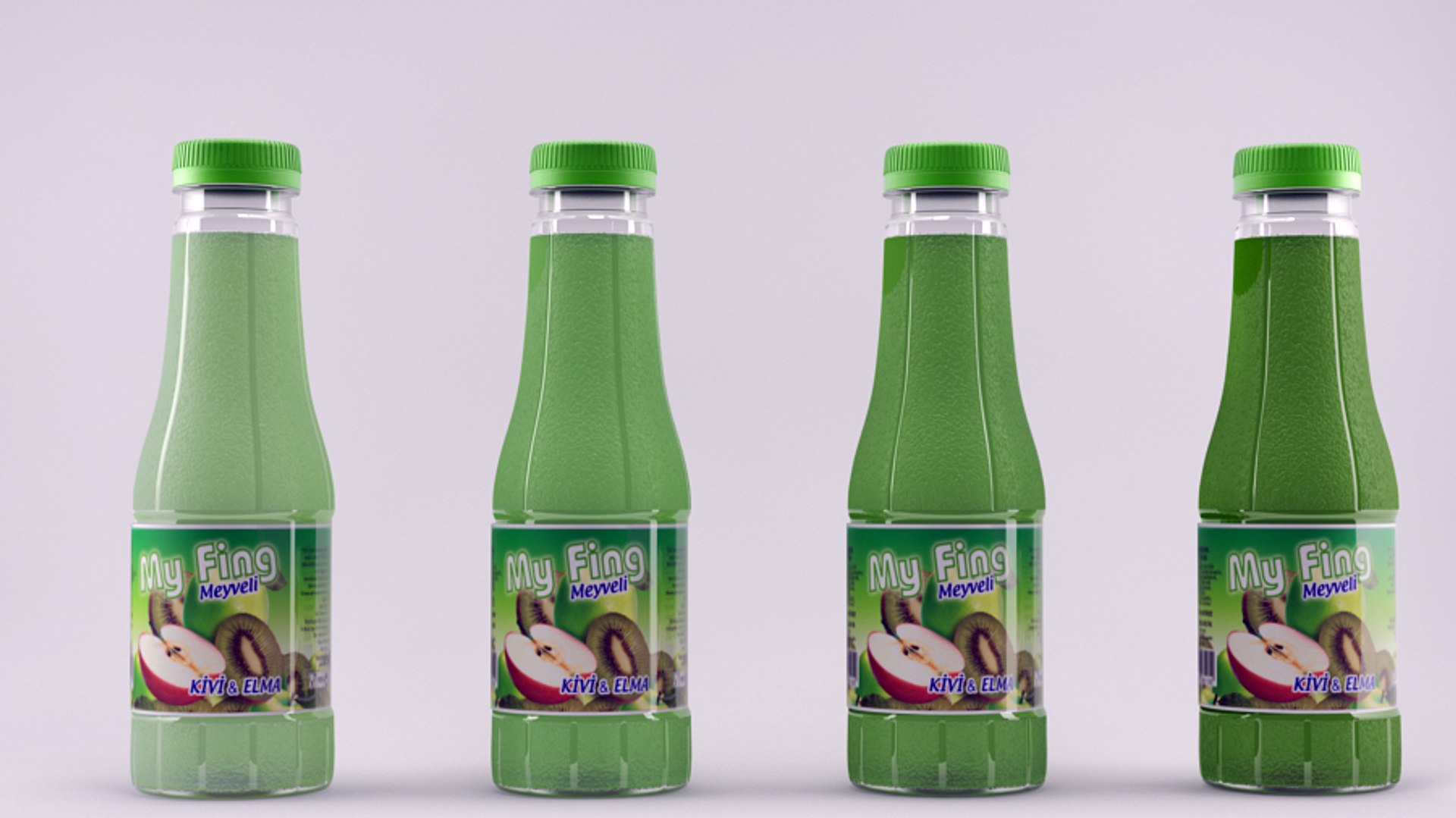 3d Model Juice Bottle Beverage