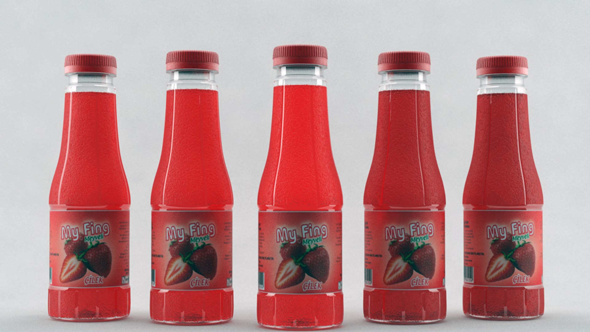 3d Model Juice Bottle Beverage