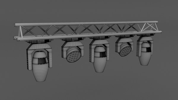 Truss with Moving Heads 3D model - TurboSquid 1744803