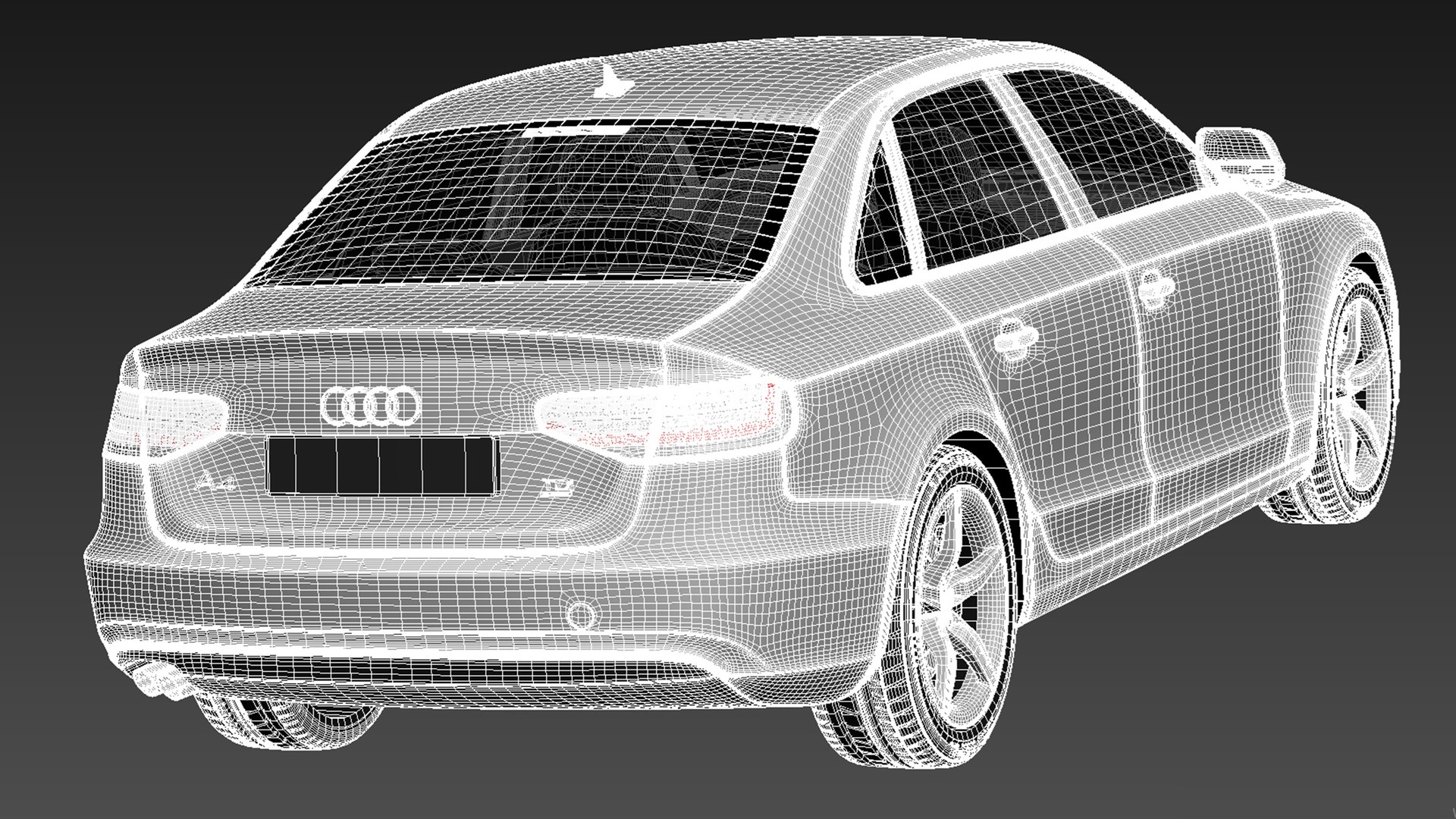 C4d Audi A4 Sedan 2013