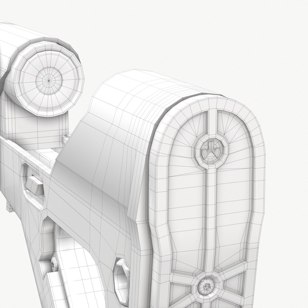 3d Model Ubr Stock Magpul