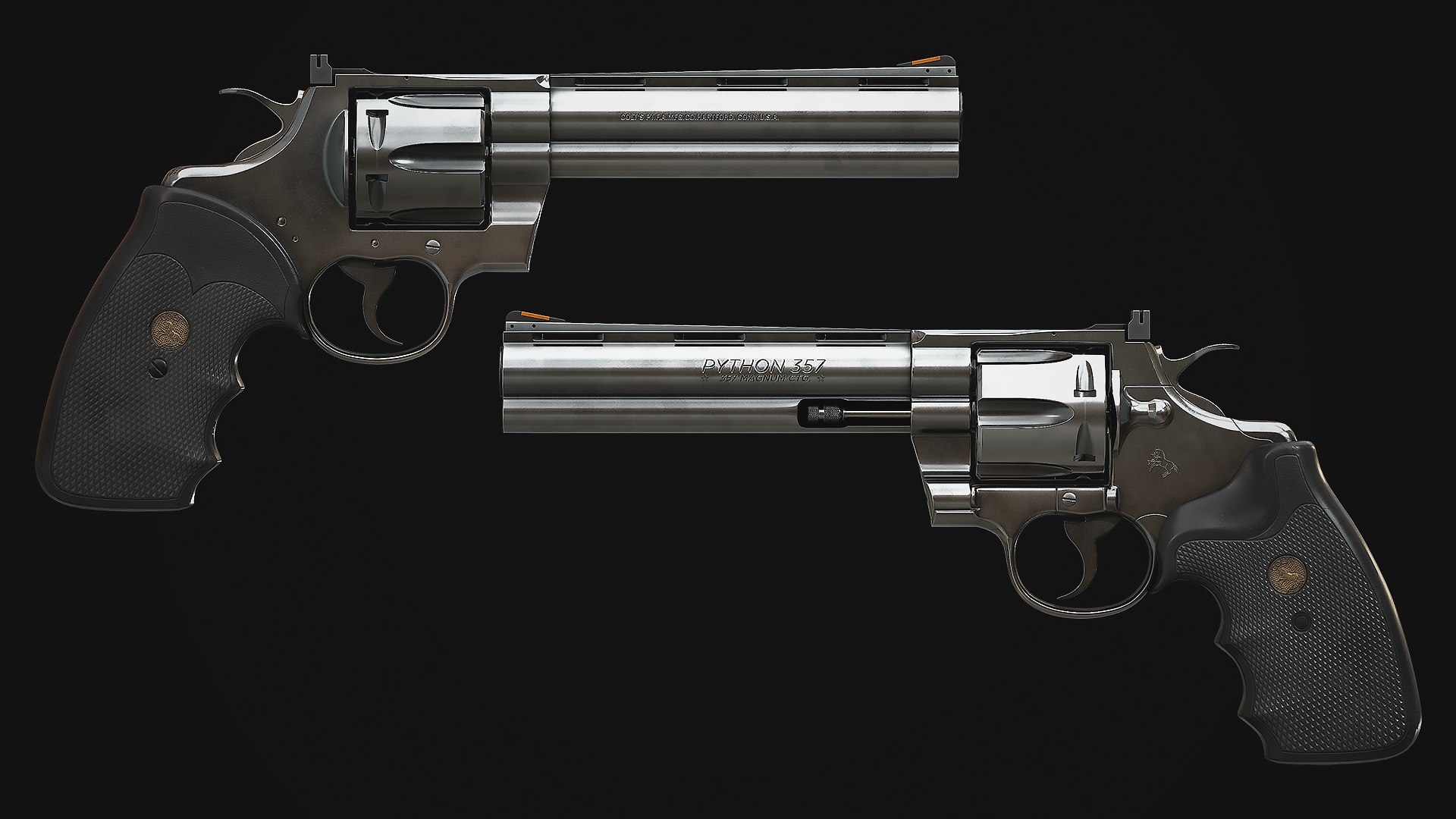 3D Model Colt Python - 357 Magnum - TurboSquid 1849957