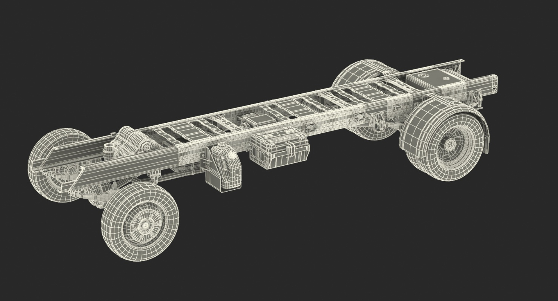 3D Truck Frame Chassis - TurboSquid 1232650