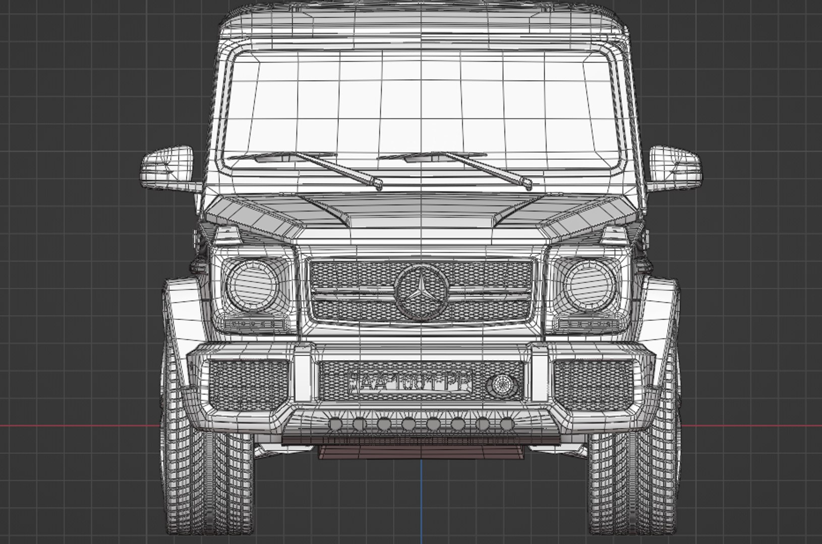 3D Model Mercedes G-class W463 G65 FOR SUBDIV - TurboSquid 1996583