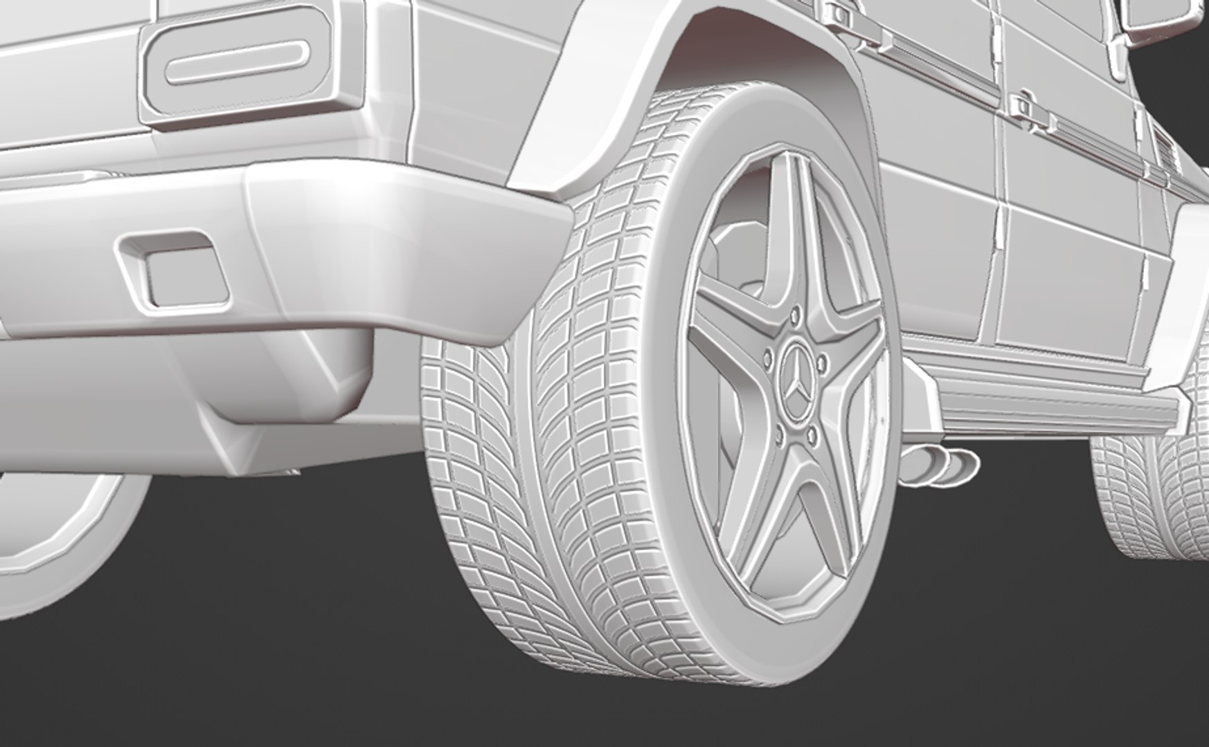 3D Model Mercedes G-class W463 G65 FOR SUBDIV - TurboSquid 1996583