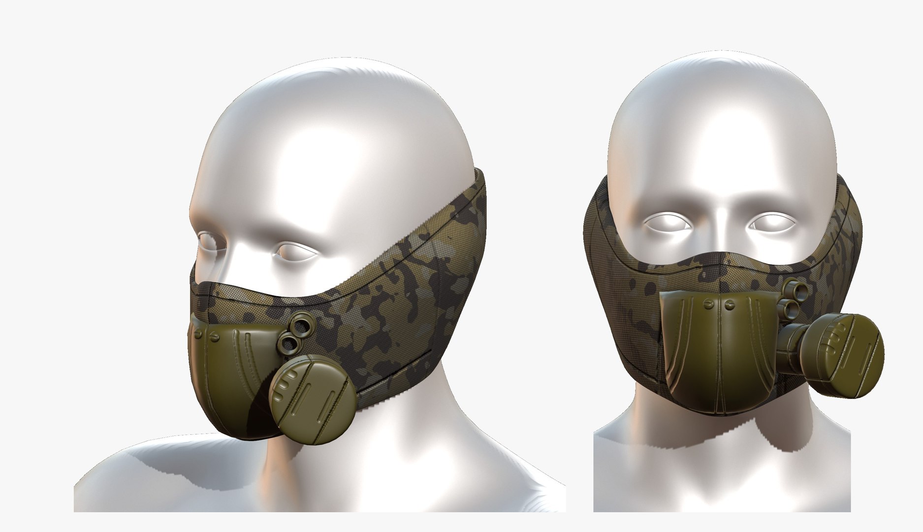 Gas mask 3D model - TurboSquid 1609200