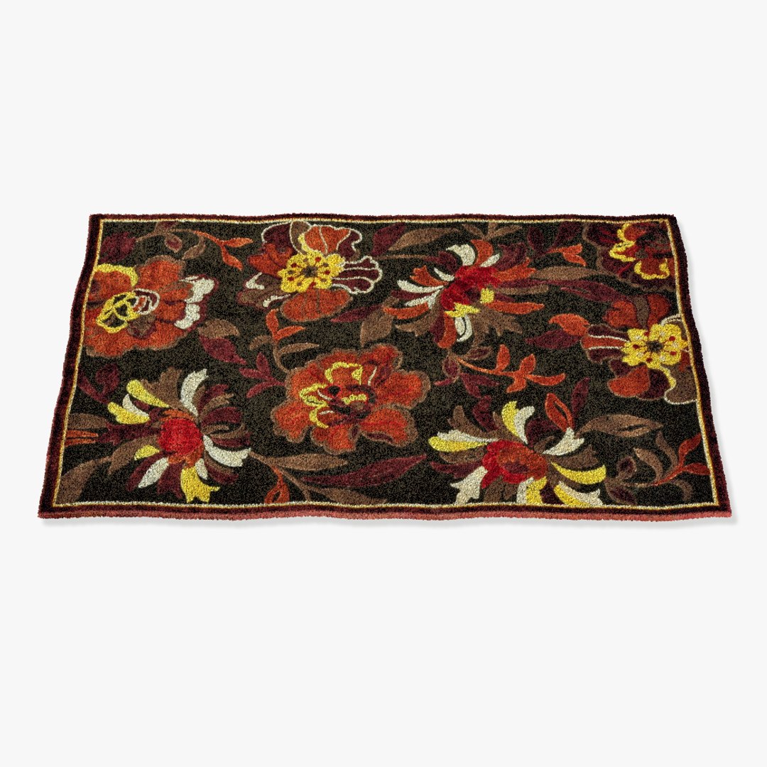 3d loloi rugs hl-11 dark brown model