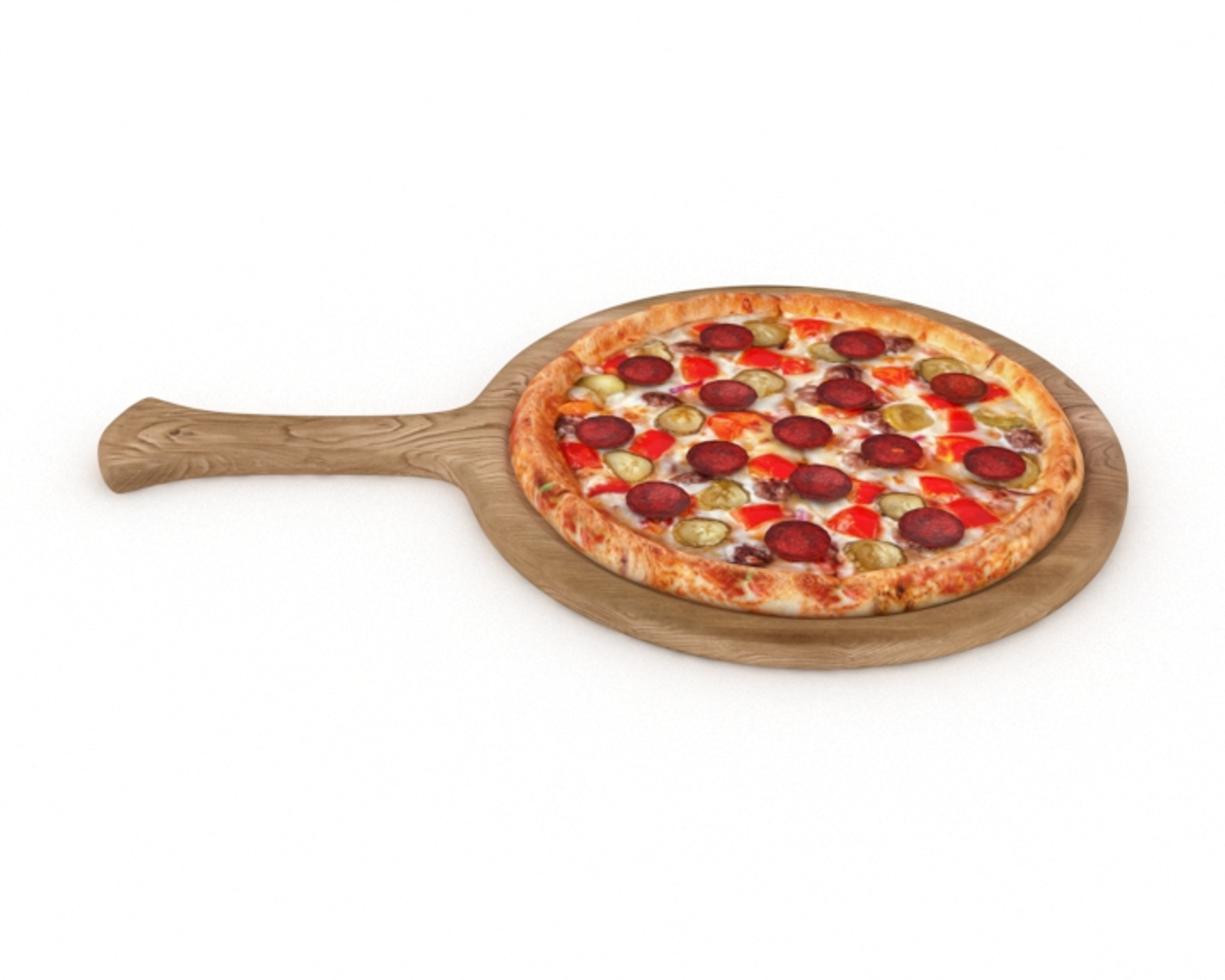 Pepperoni pizza 3D model - TurboSquid 1340402