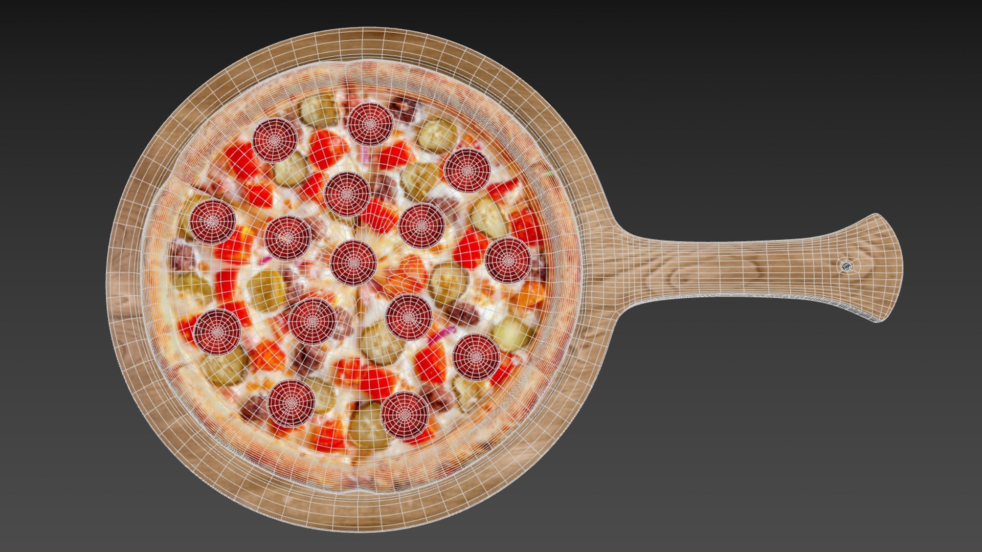 Pepperoni pizza 3D model - TurboSquid 1340402