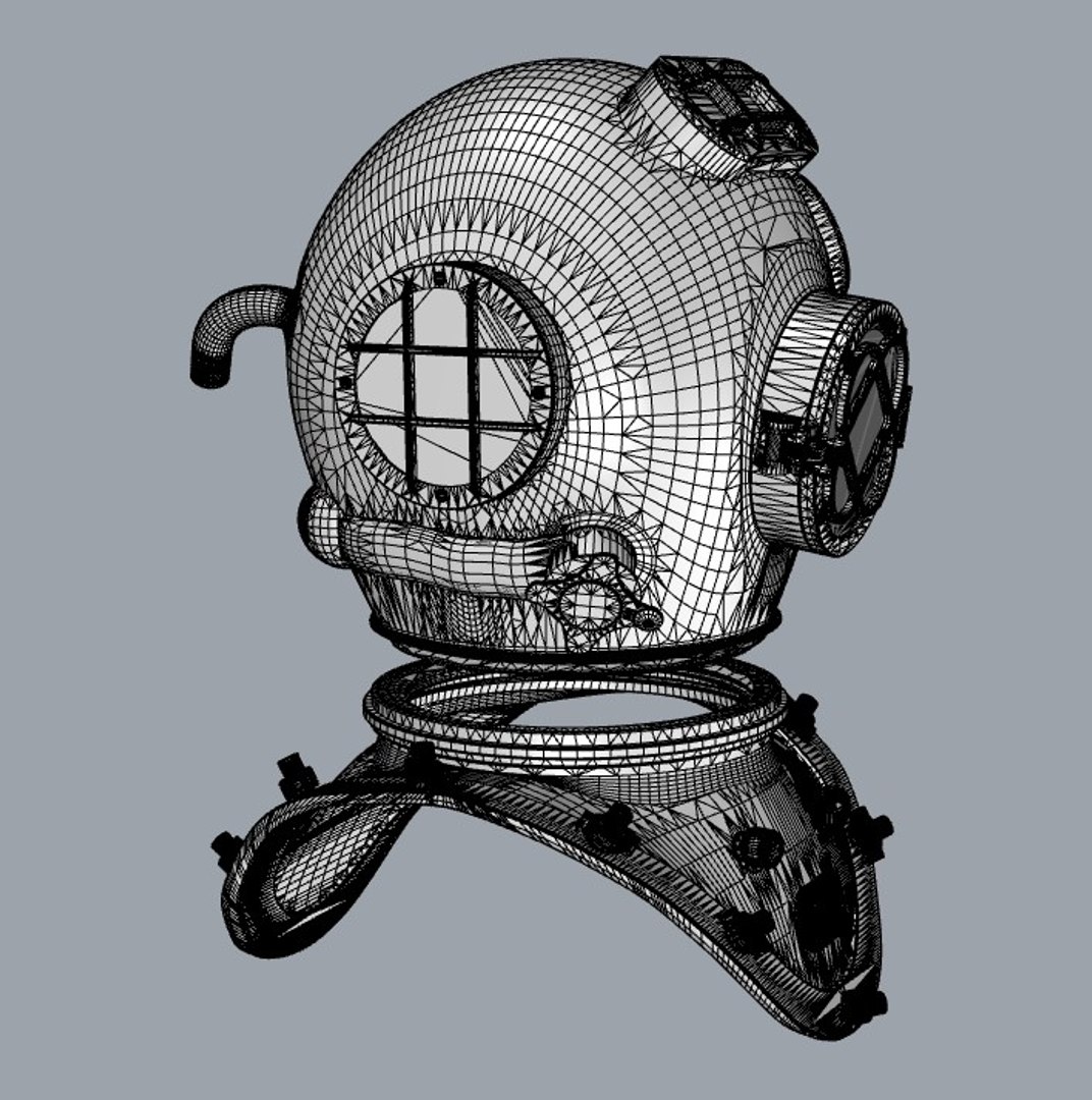 Standard Diving Helmet Model - TurboSquid 1519512