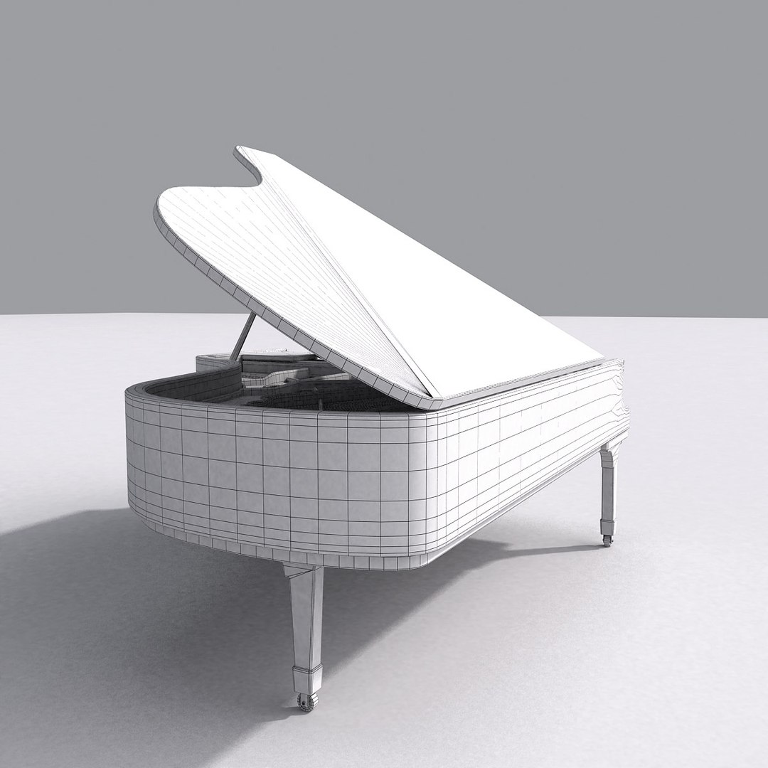 3d Concert Piano Model