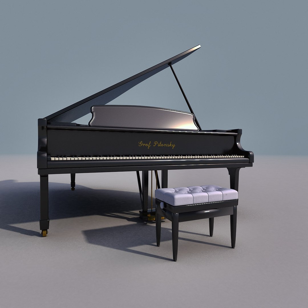 3d Concert Piano Model