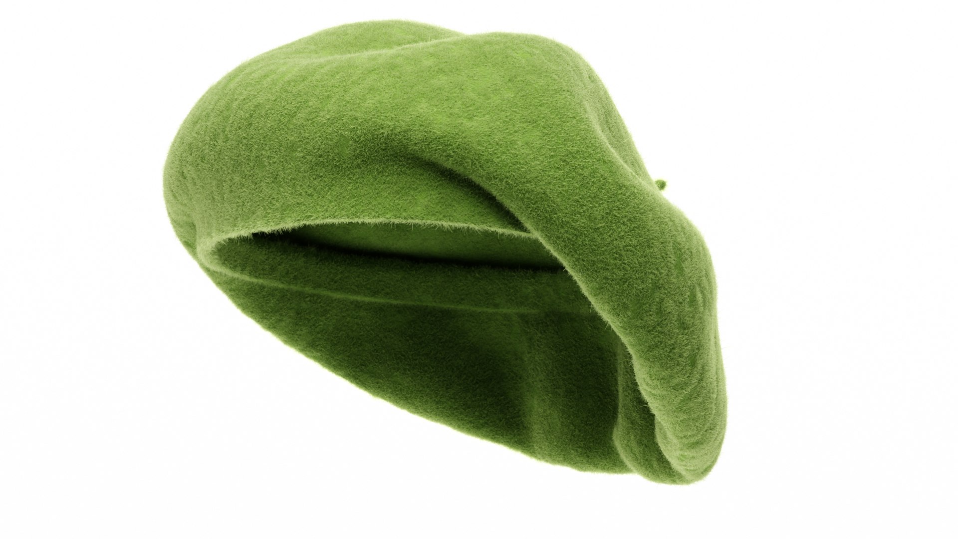 3D Wool Beret Model - TurboSquid 1998160