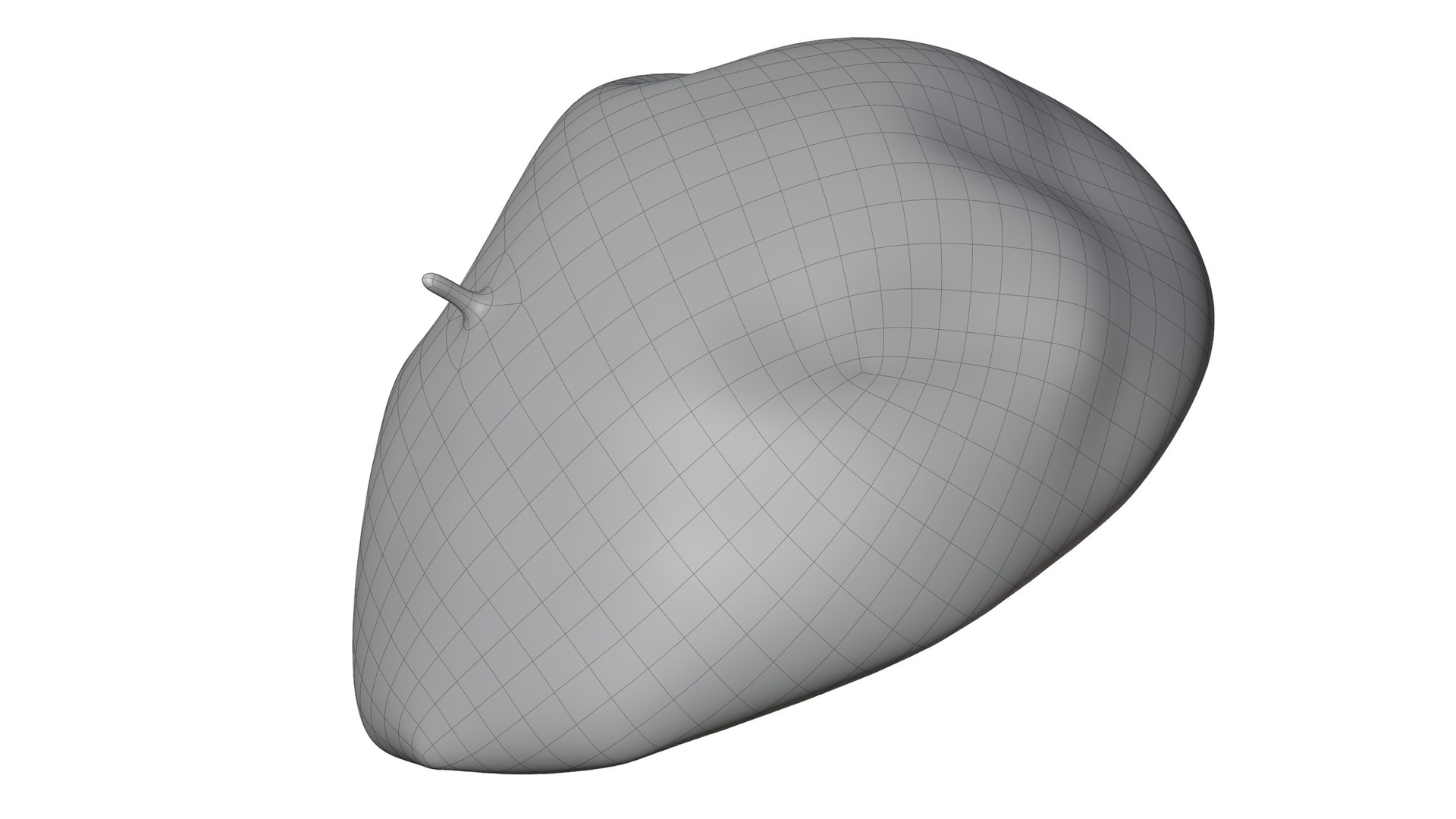 3D Wool Beret Model - TurboSquid 1998160