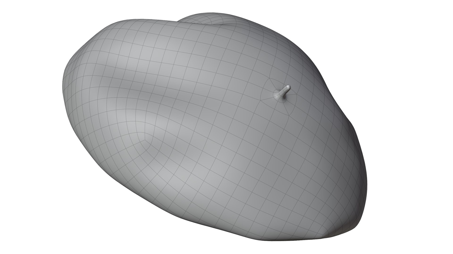 3D Wool Beret Model - TurboSquid 1998160