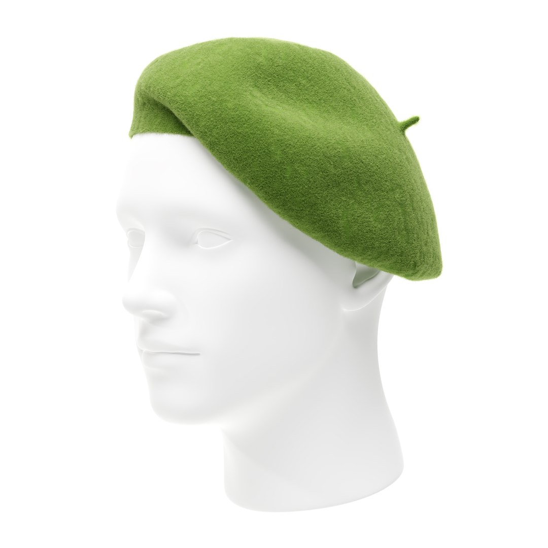 3D Wool Beret Model - TurboSquid 1998160