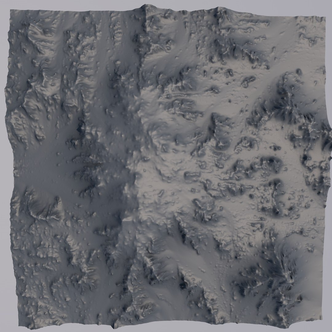 Snowy Mountain Terrain 3D - TurboSquid 1389754