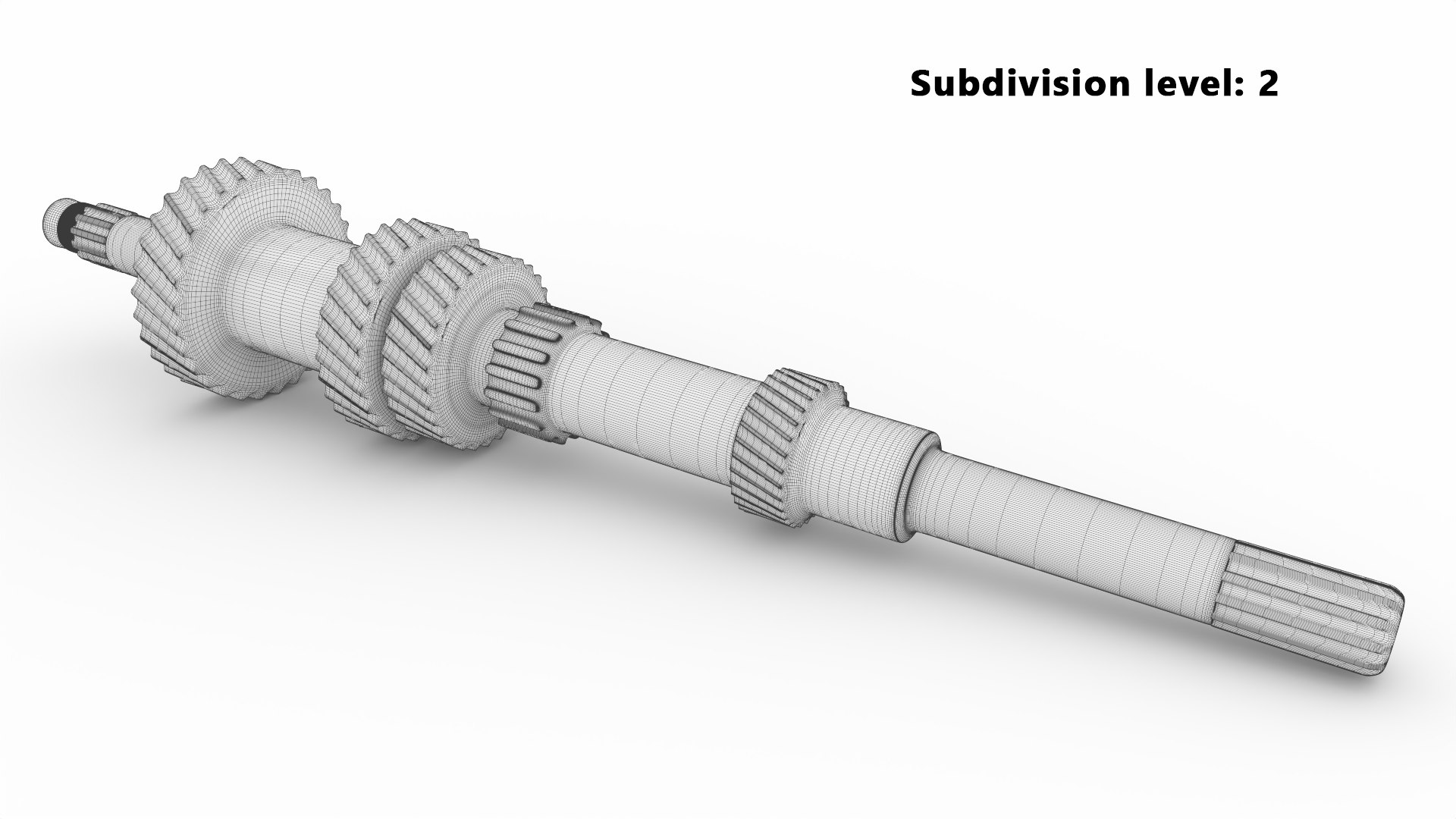 3D Gearbox Primary Shaft - TurboSquid 1855409