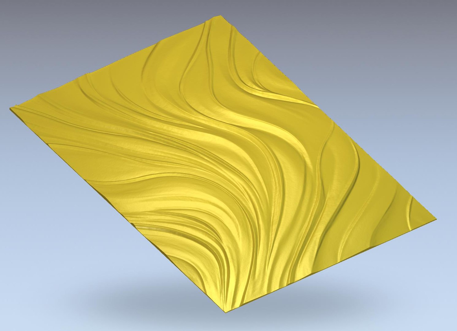 Modern Abstract Flowing Wave Bas-Relief Wall Decor Set STL Mural CNC ...