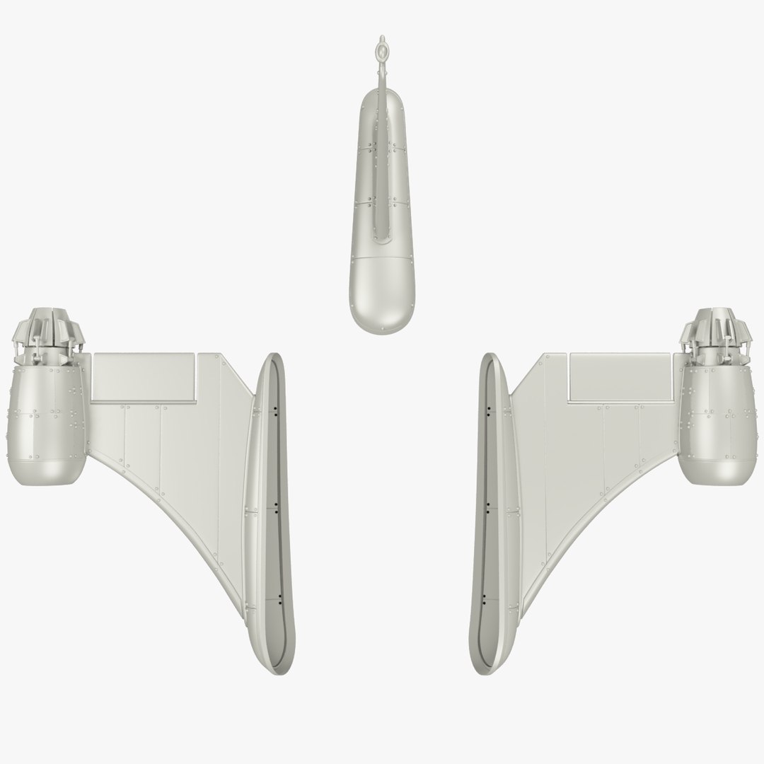 Aircraft Wings Tail Engines 3D - TurboSquid 1351802