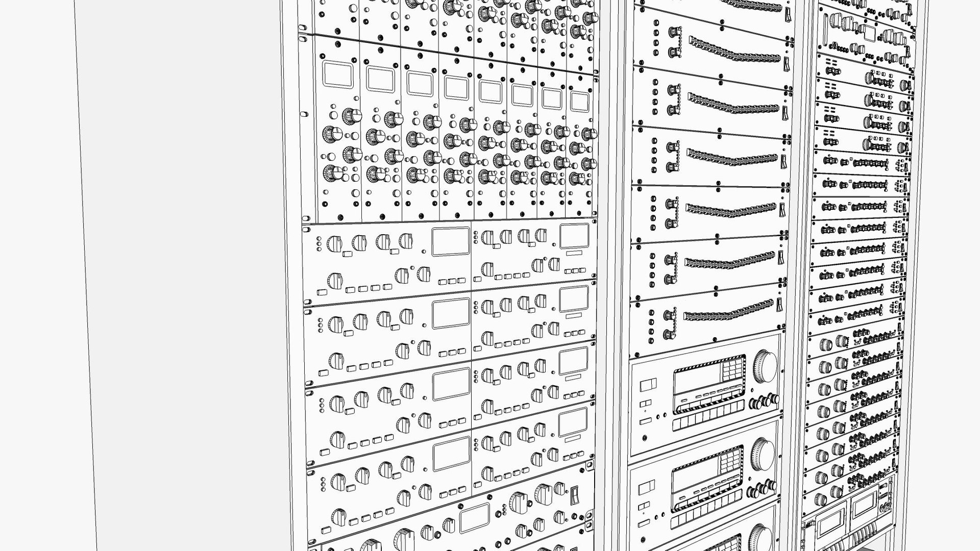 Recording Studio Rackmount Effects Collection 3D Model - TurboSquid 2275807