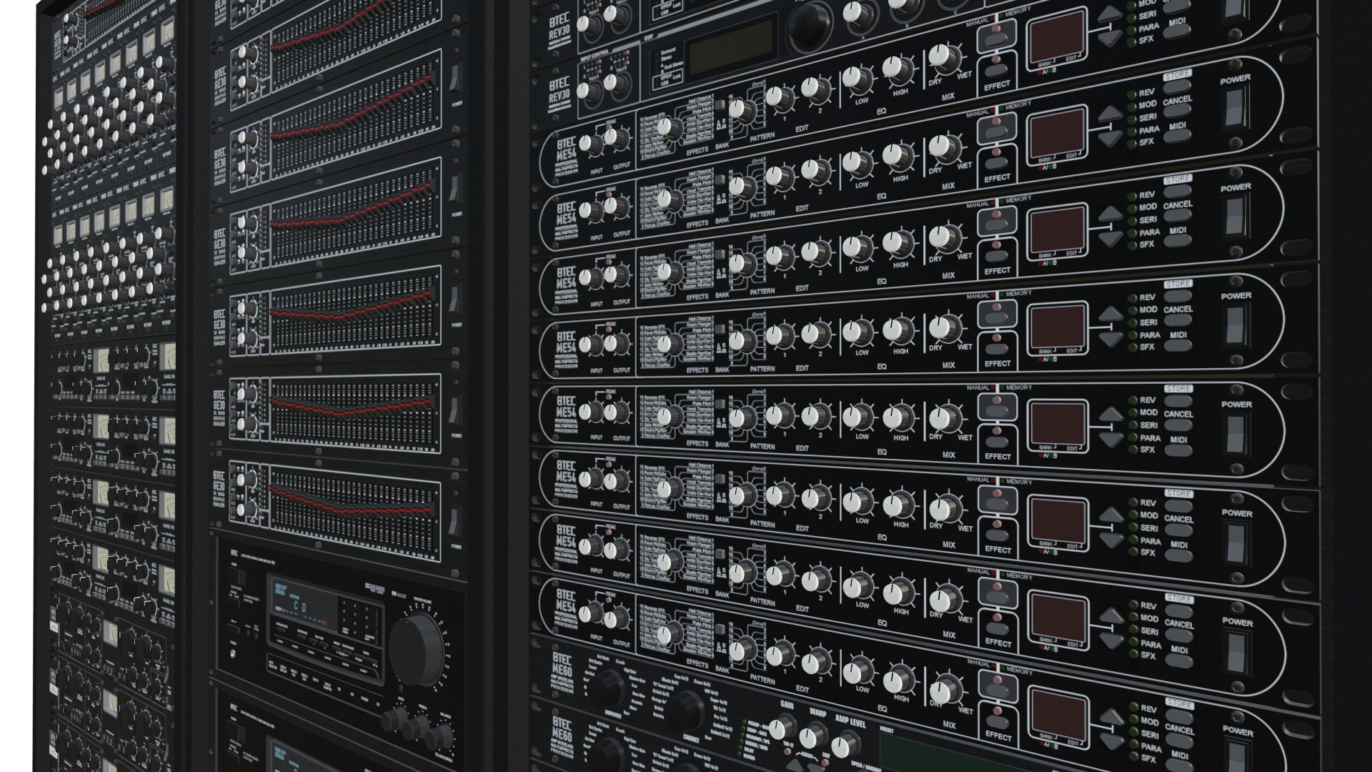 Recording Studio Rackmount Effects Collection 3D Model - TurboSquid 2275807