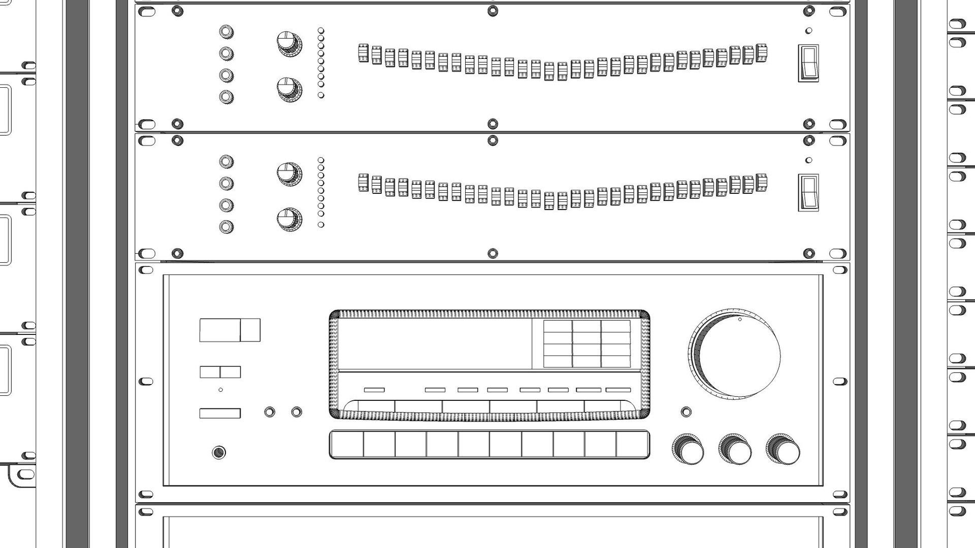 Recording Studio Rackmount Effects Collection 3D Model - TurboSquid 2275807