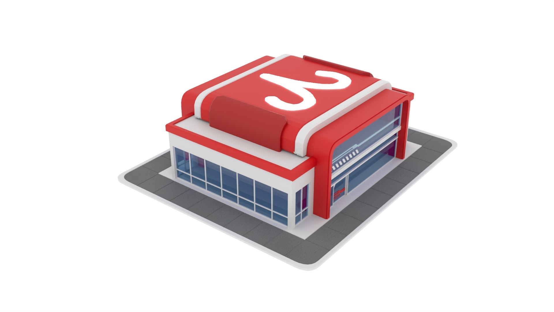 Sci-Fi Horoscope Building Aries Model - TurboSquid 2358798