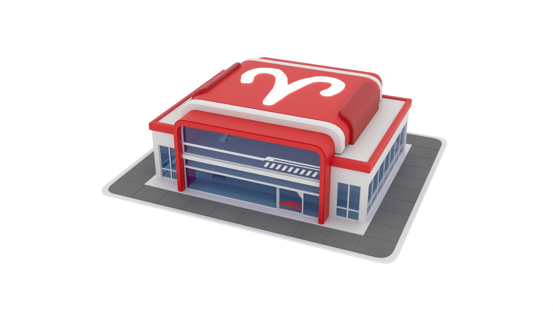 Sci-Fi Horoscope Building Aries Model - TurboSquid 2358798