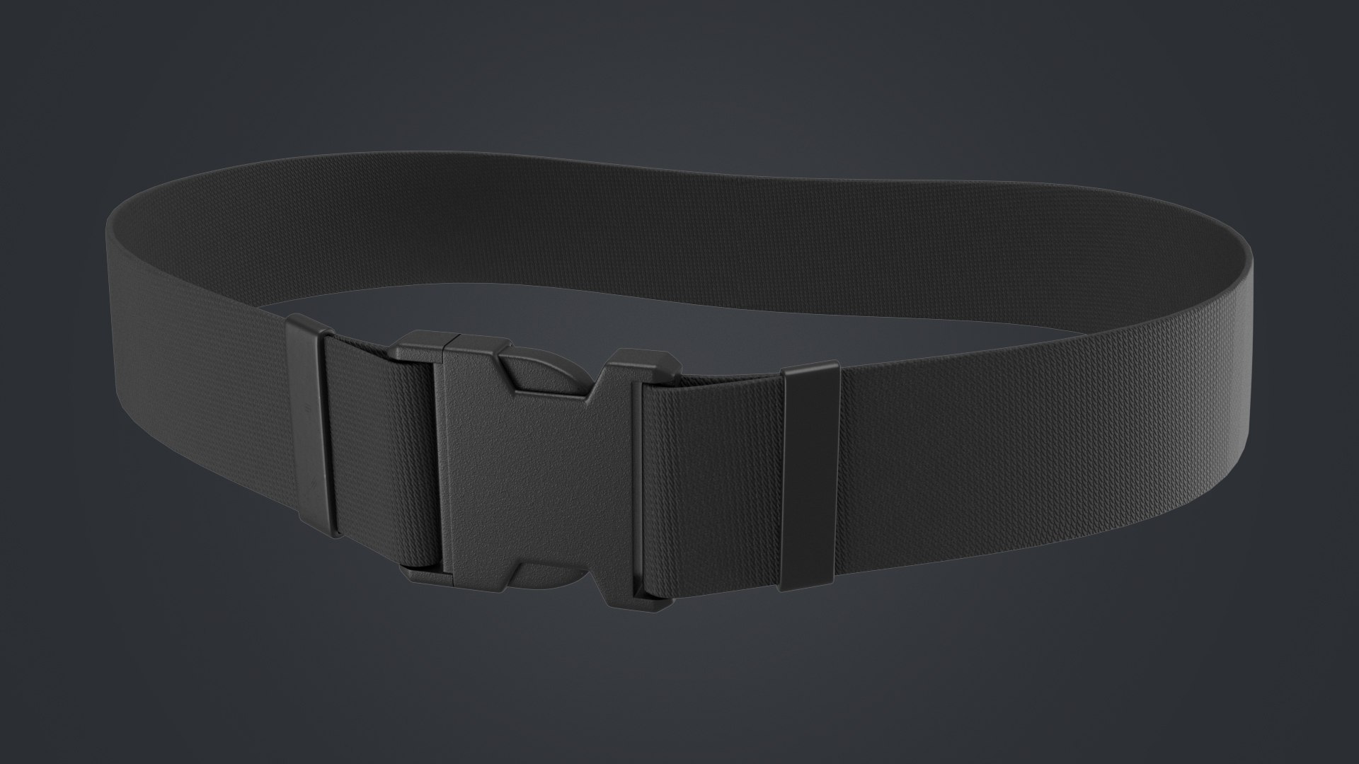 3D Model Tactical Belt Black - TurboSquid 1971891