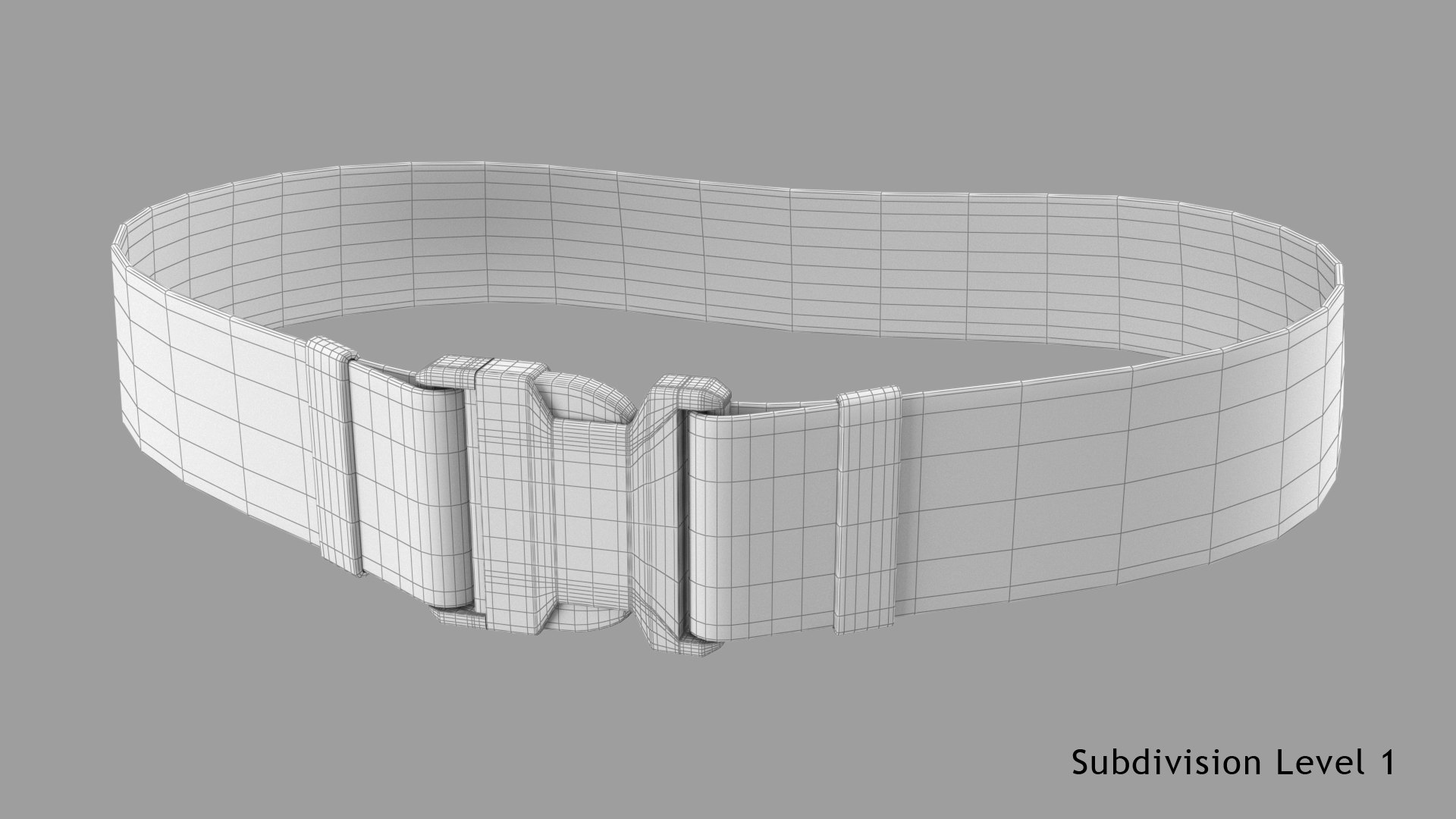 3D Model Tactical Belt Black - TurboSquid 1971891