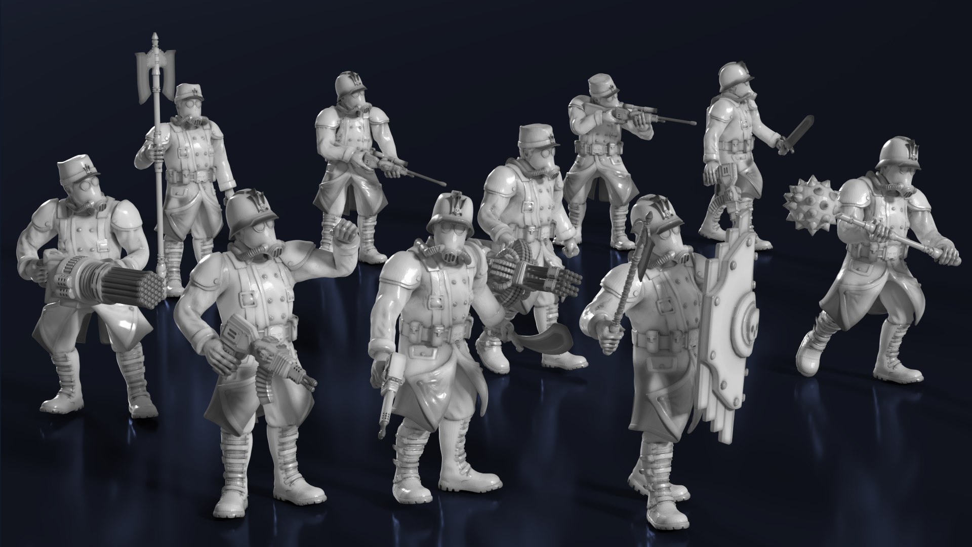 Guards Corps Set 01 3D Model - TurboSquid 2057123