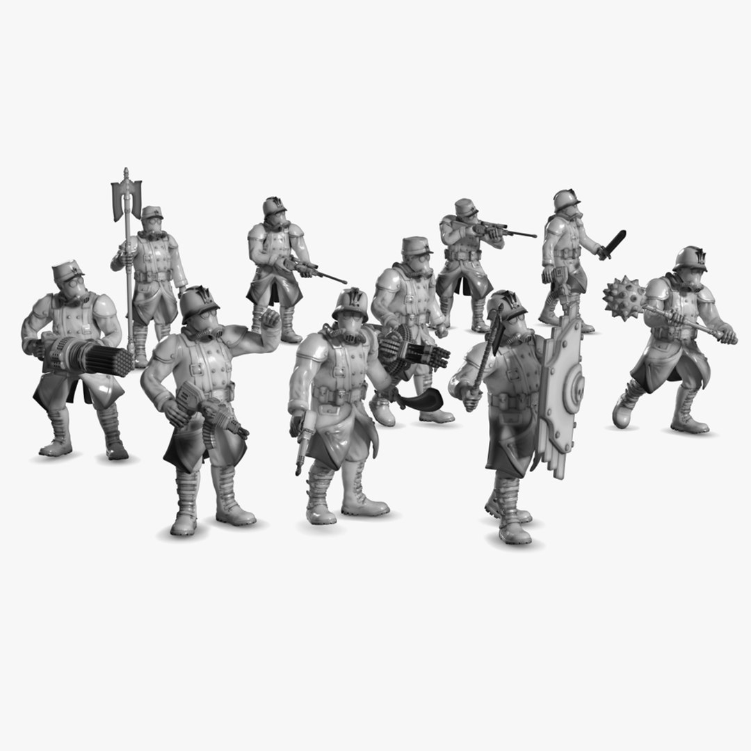 Guards Corps Set 01 3D Model - TurboSquid 2057123