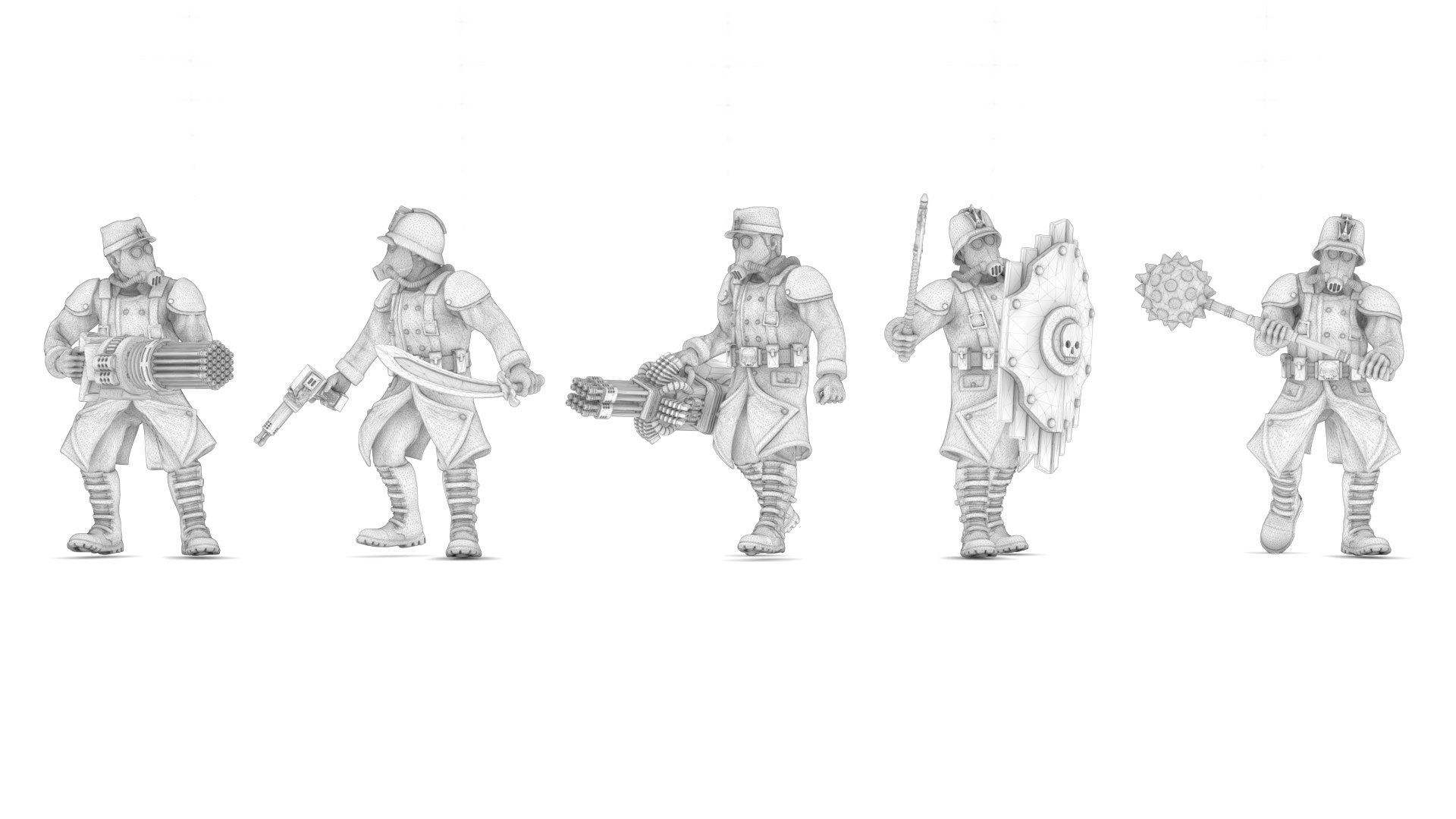 Guards Corps Set 01 3D Model - TurboSquid 2057123