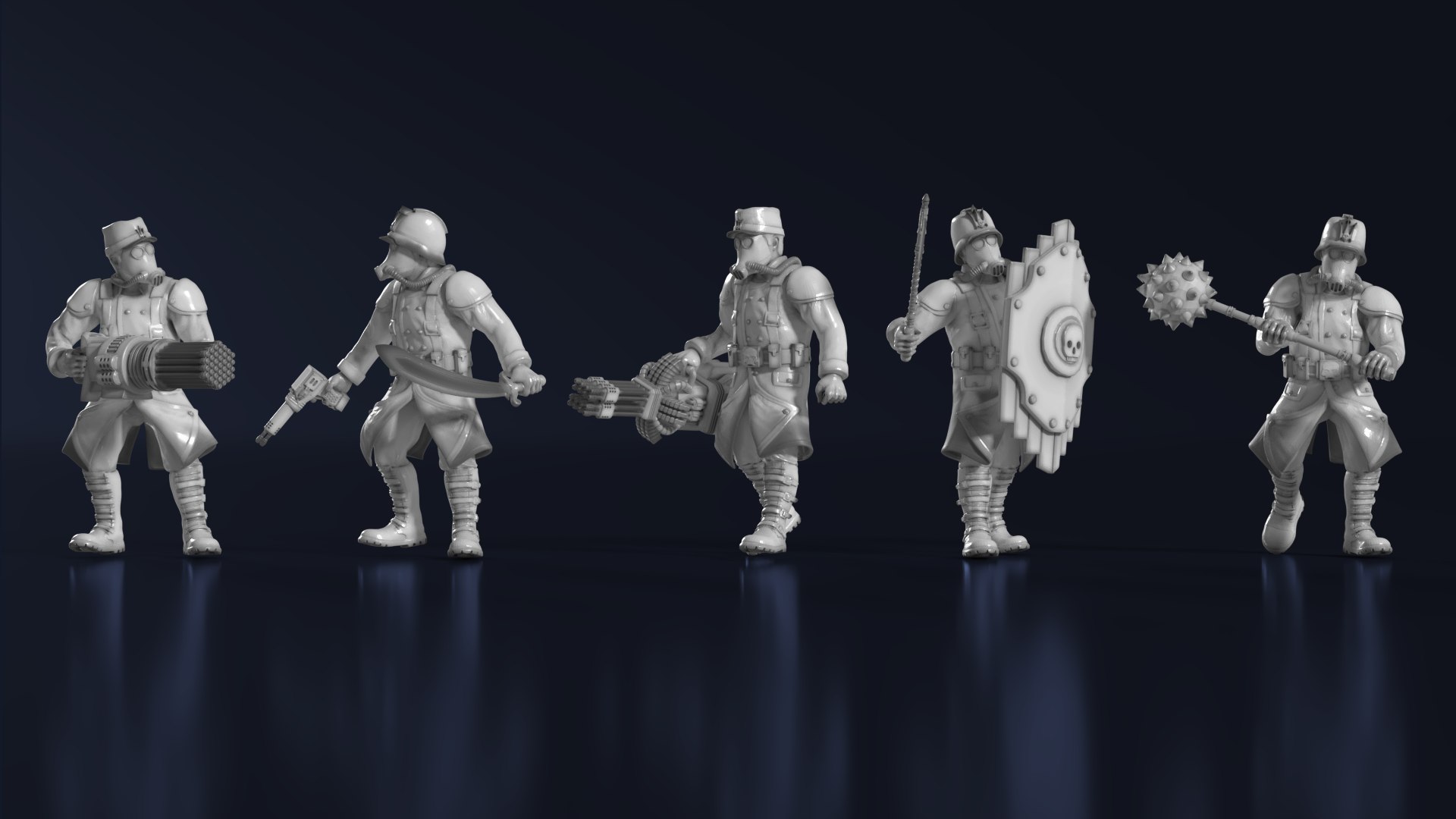 Guards Corps Set 01 3D Model - TurboSquid 2057123
