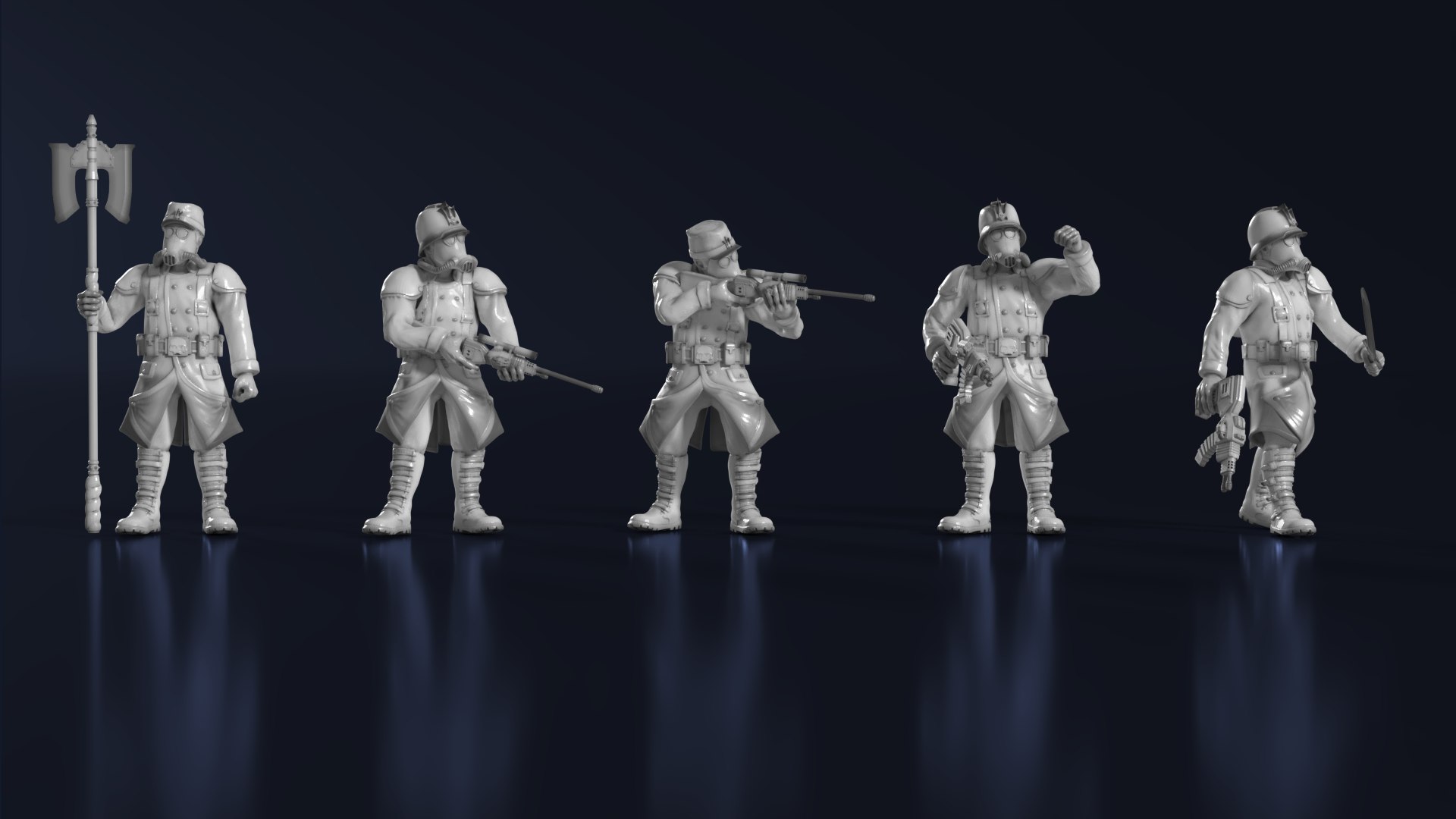 Guards Corps Set 01 3D Model - TurboSquid 2057123