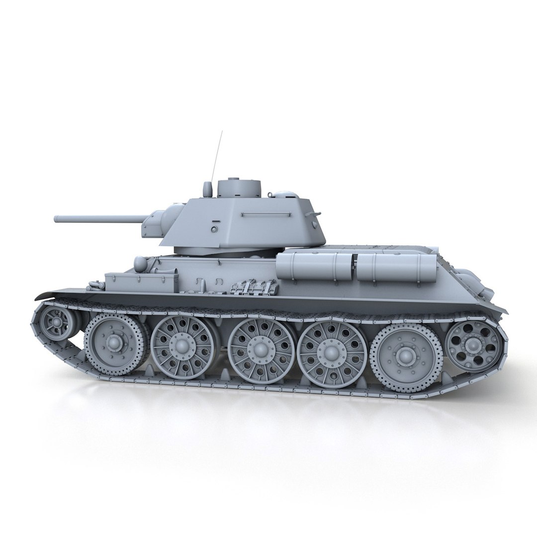 3D T-34-76 1943 - Soviet Tank Model - TurboSquid 1636216