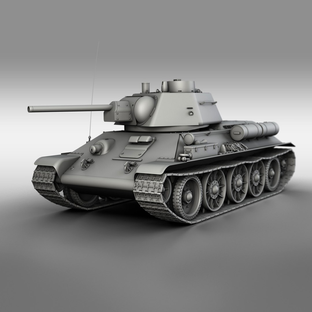 3D T-34-76 1943 - Soviet Tank Model - TurboSquid 1636216