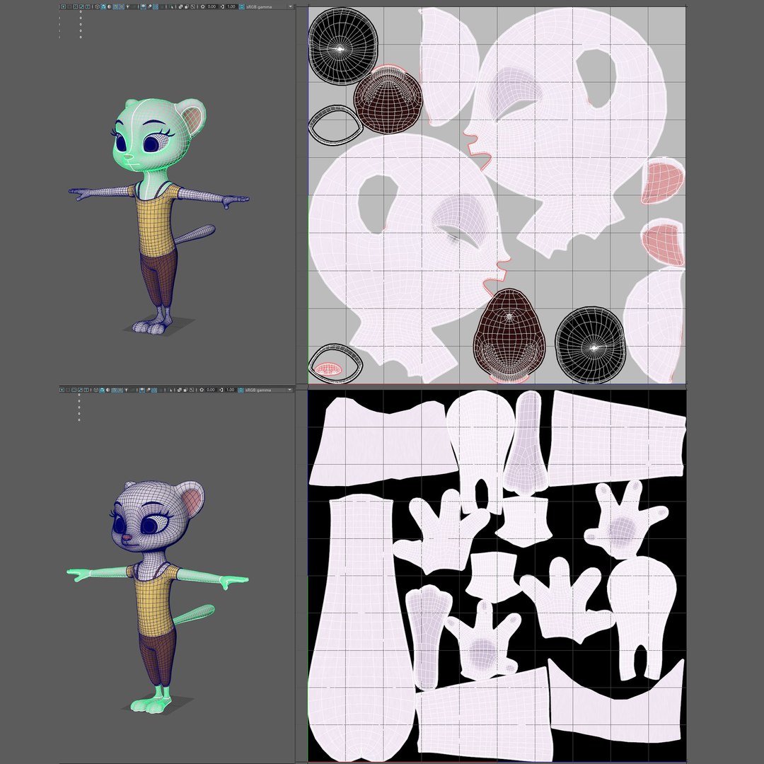 3D Model Cartoon Weasel - TurboSquid 2151794