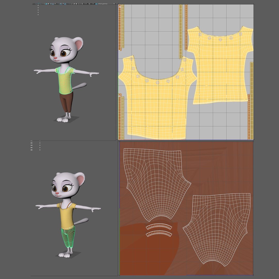 3D model cartoon weasel - TurboSquid 2151794