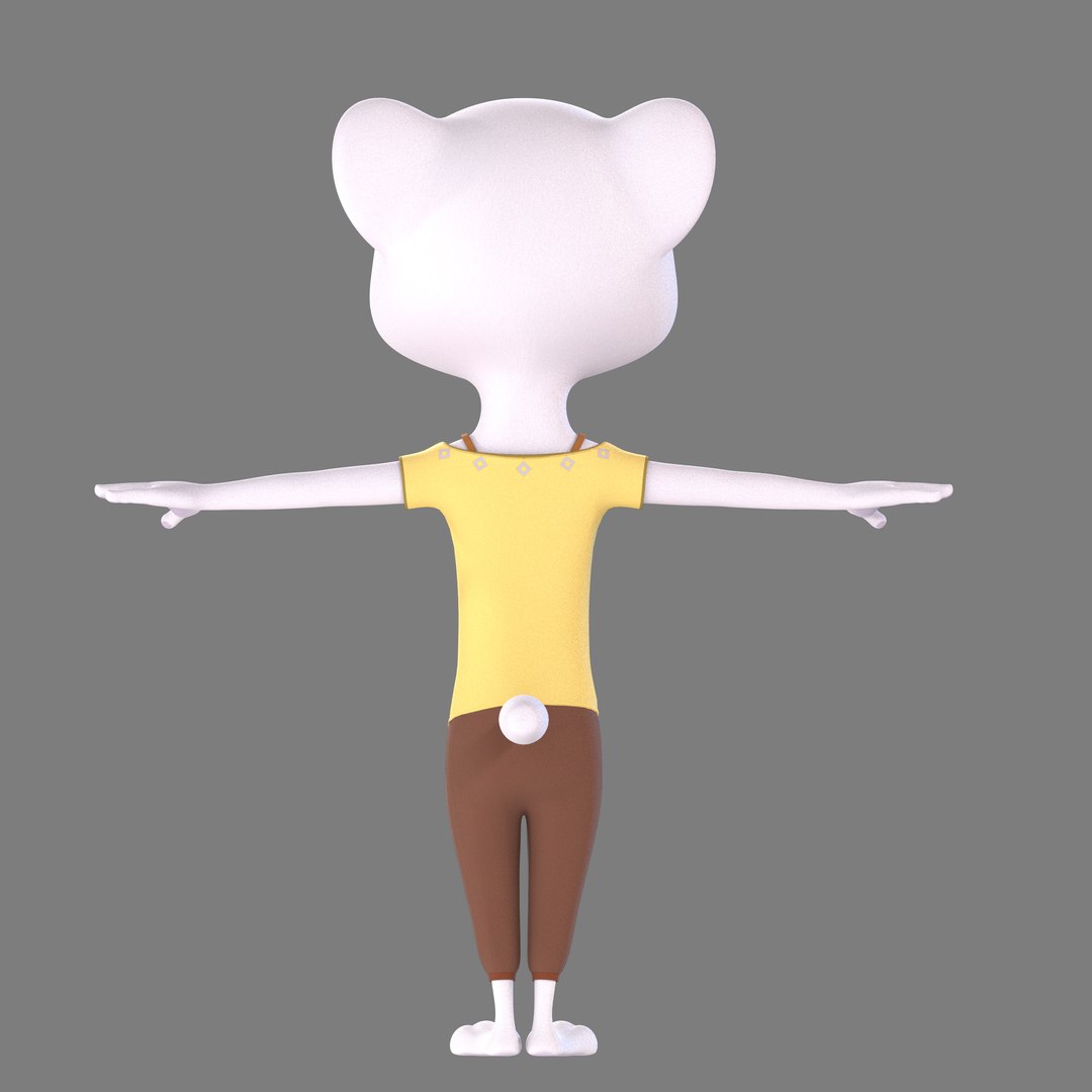 3D model cartoon weasel - TurboSquid 2151794