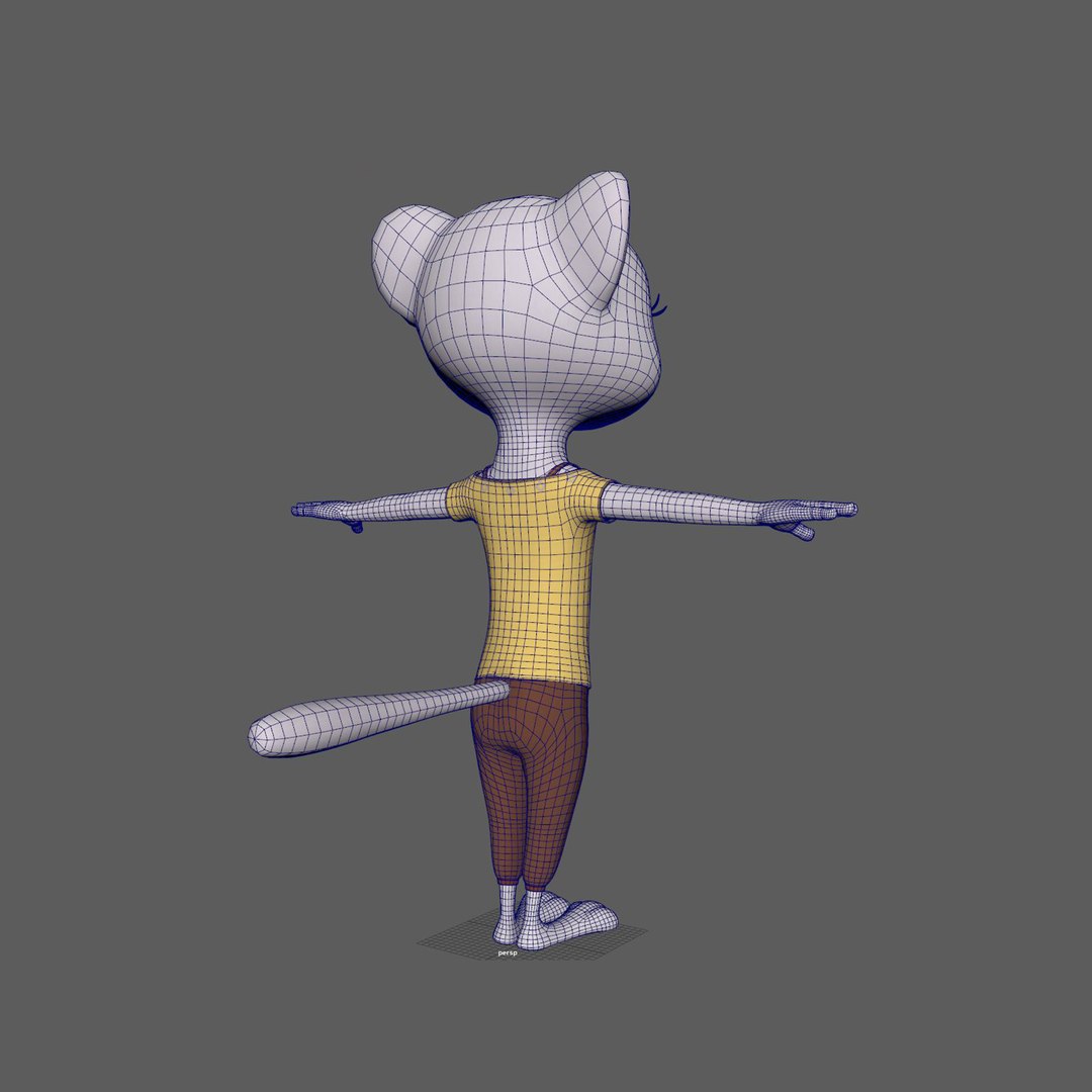 3D model cartoon weasel - TurboSquid 2151794