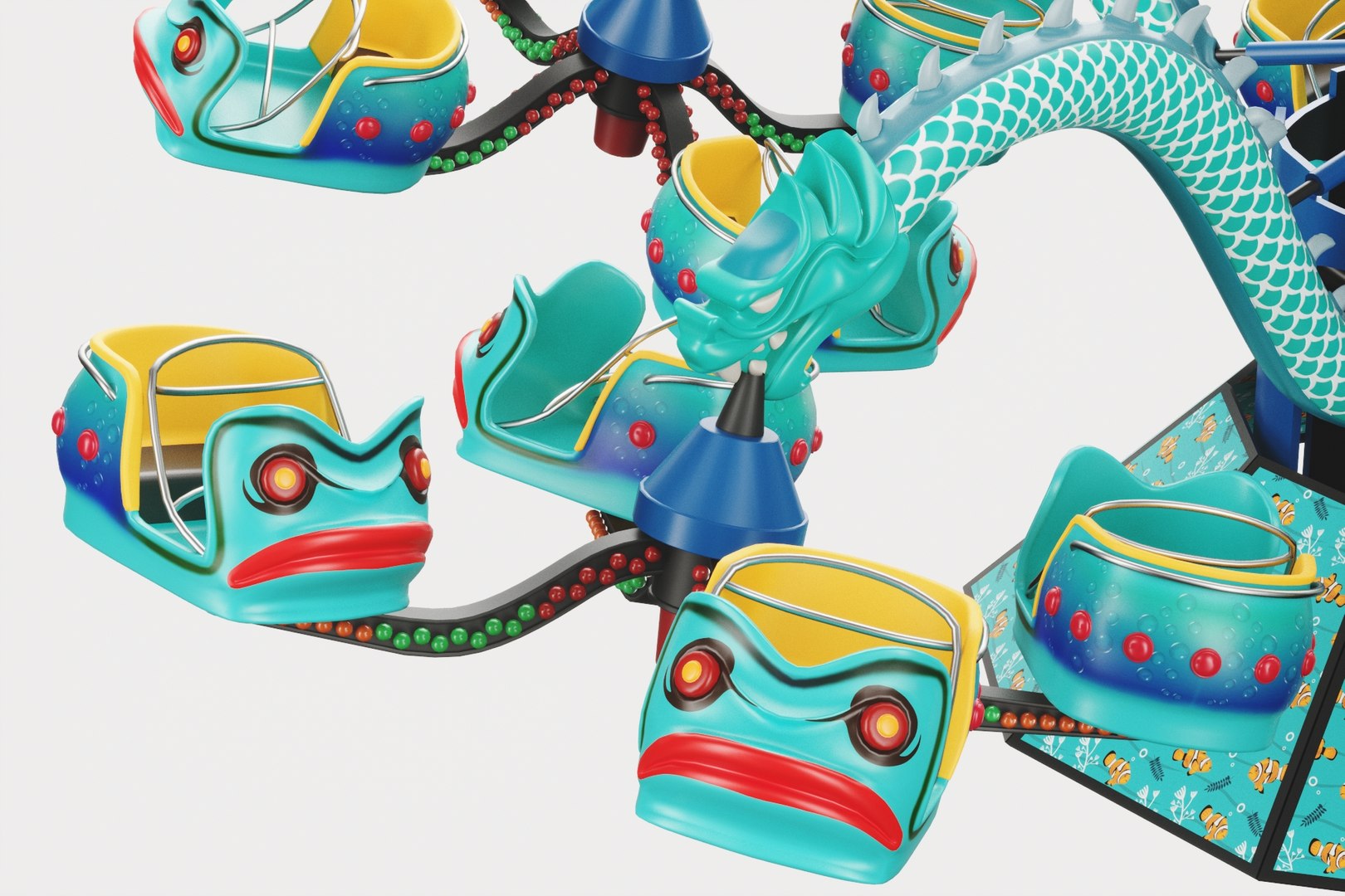 3D Carousel Octopus - TurboSquid 1431439
