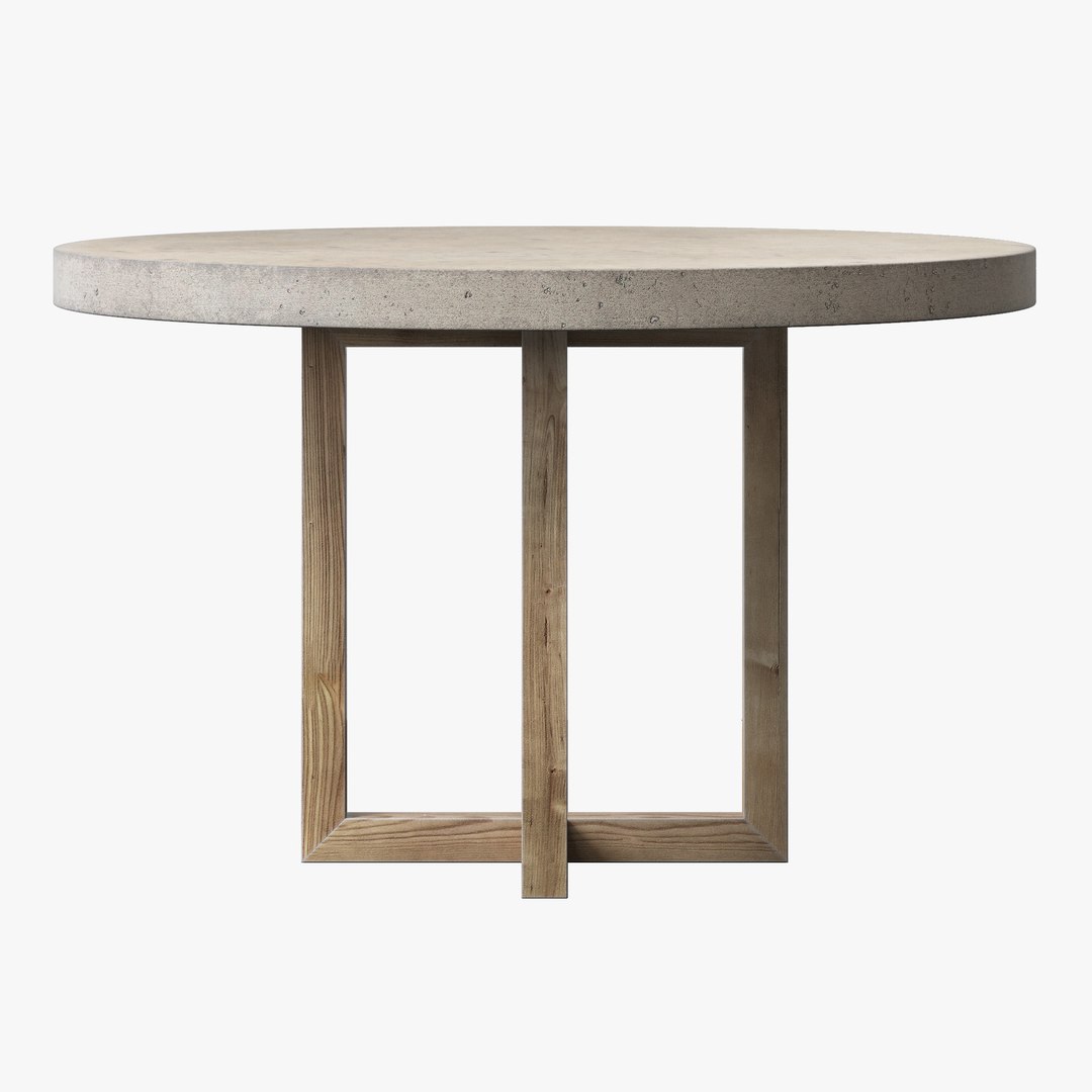 Heston Round Dining Table model - TurboSquid 2017088