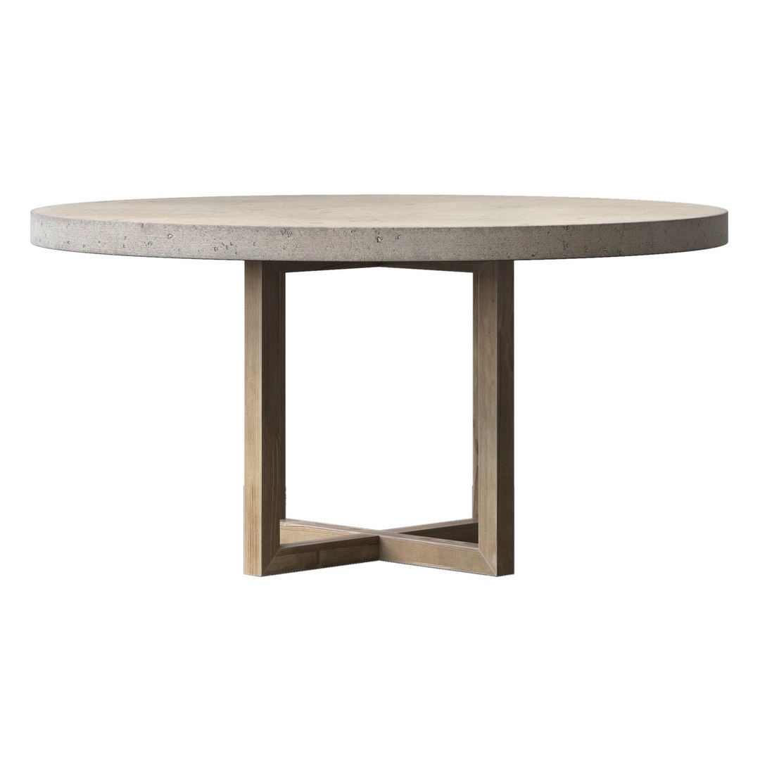 Heston Round Dining Table Model - TurboSquid 2017088
