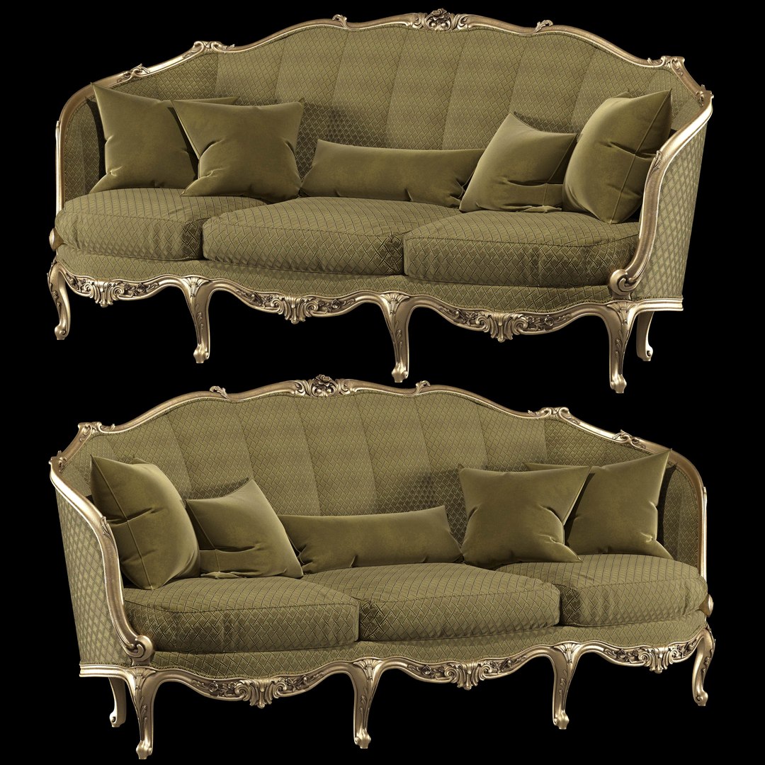 3D Di Mano In Mano Barocchetto Sofa - TurboSquid 1920975