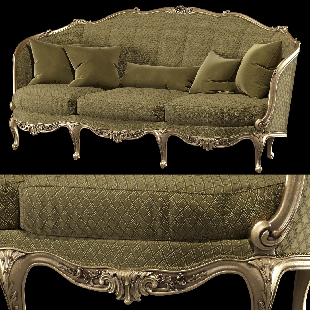 3D Di Mano In Mano Barocchetto Sofa - TurboSquid 1920975