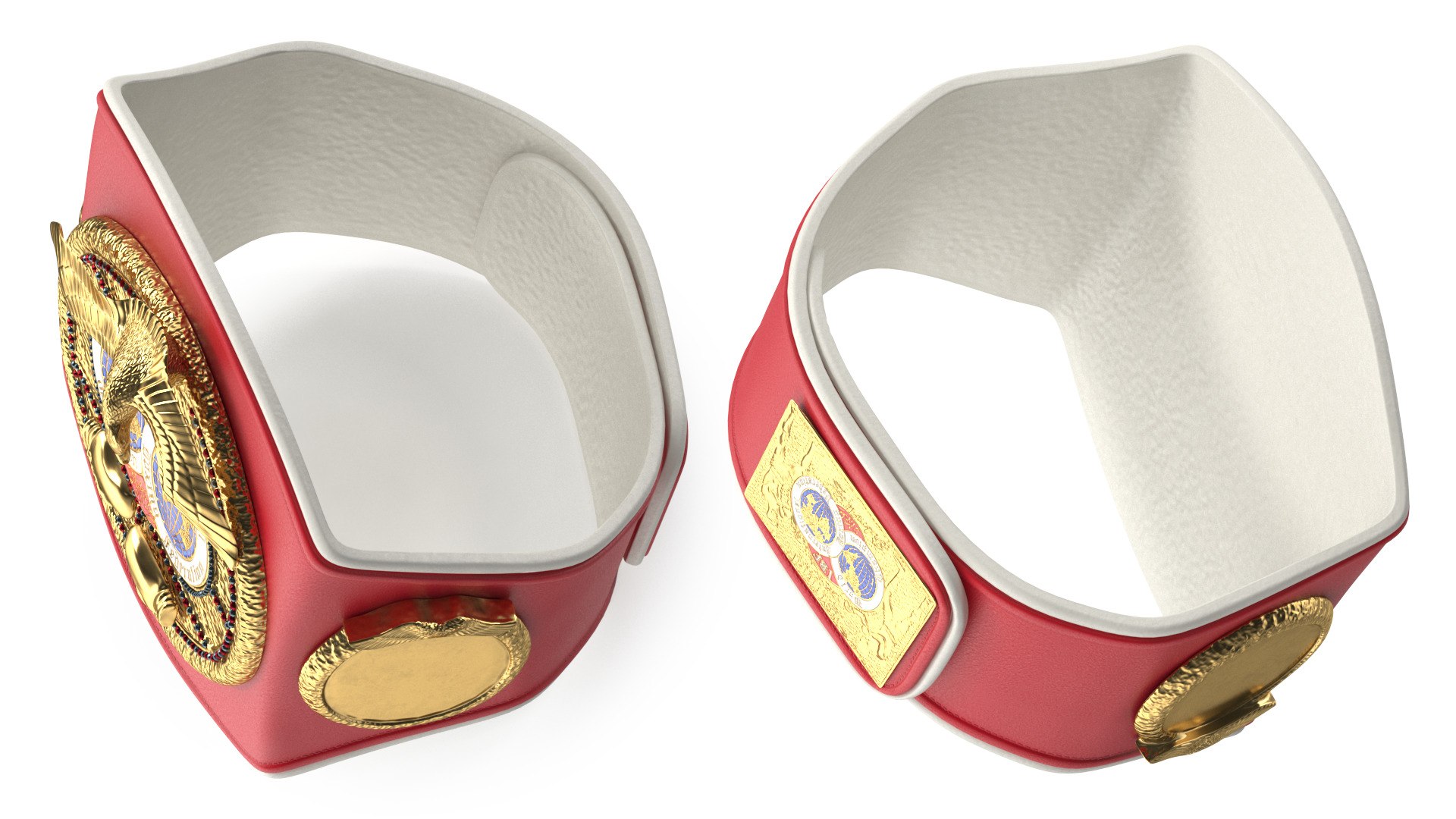 IBF Championship Belt Folded 3D Model - TurboSquid 2121531