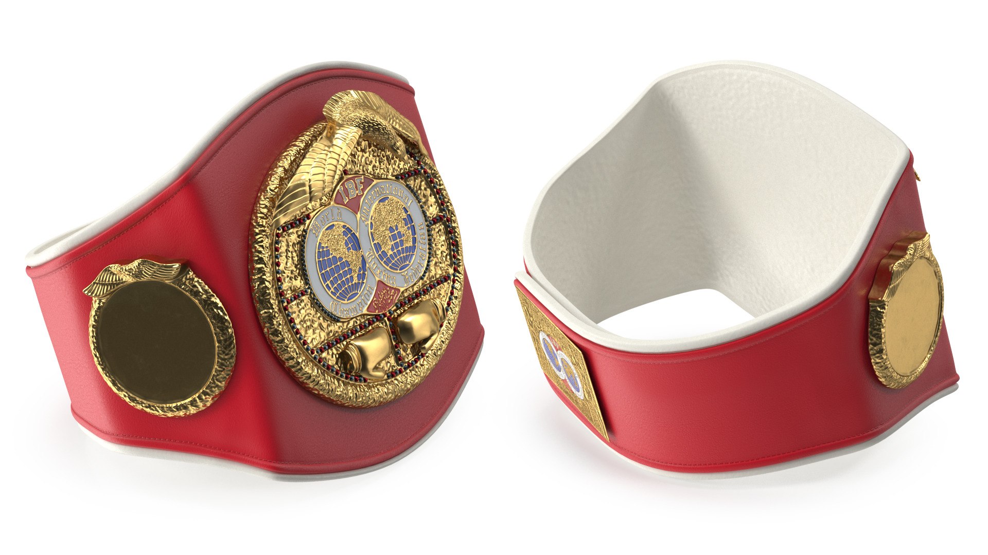 IBF Championship Belt Folded 3D Model - TurboSquid 2121531